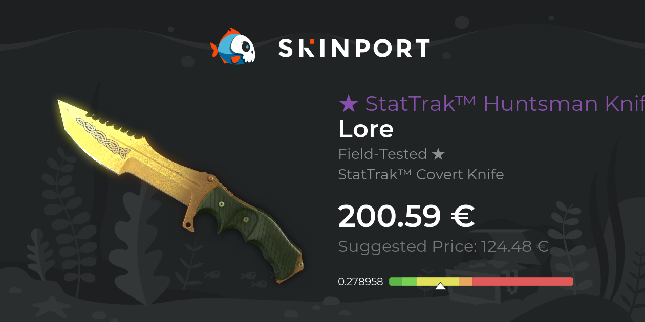 StatTrak™ Huntsman Knife | Lore (Field-Tested) - Counter-Strike 2 ...