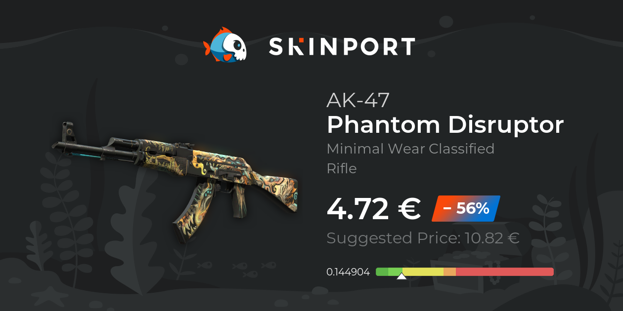 AK-47 | Phantom Disruptor (Minimal Wear) - Counter-Strike 2 - Skinport