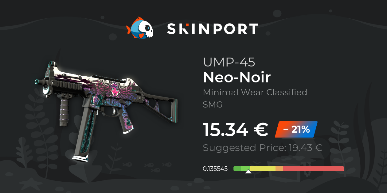 UMP-45 | Neo-Noir (Minimal Wear) - Counter-Strike 2 - Skinport