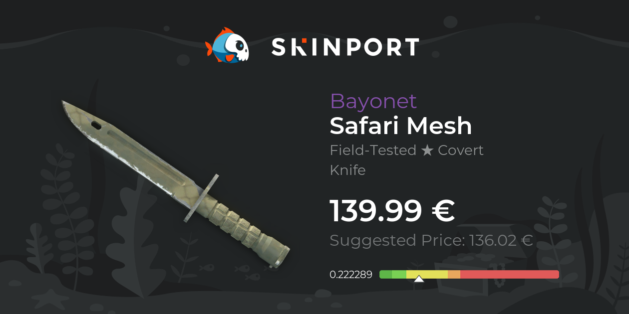 Bayonet | Safari Mesh (Field-Tested) - Counter-Strike 2 - Skinport