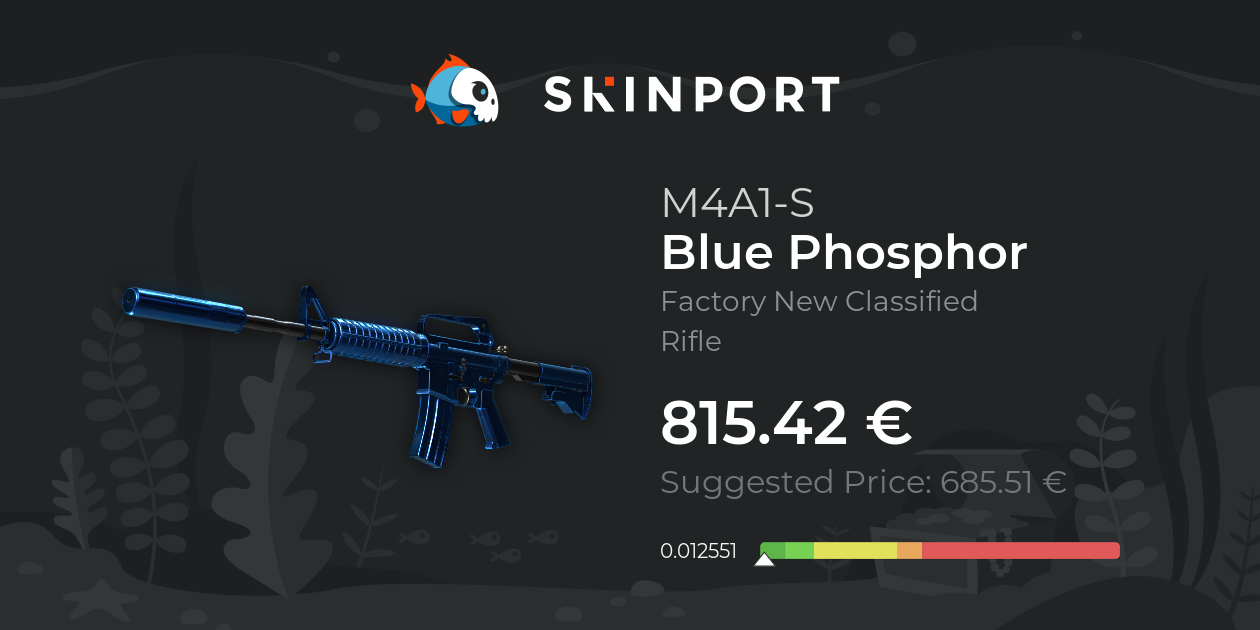 M4A1-S | Blue Phosphor (Factory New) - Counter-Strike 2 - Skinport