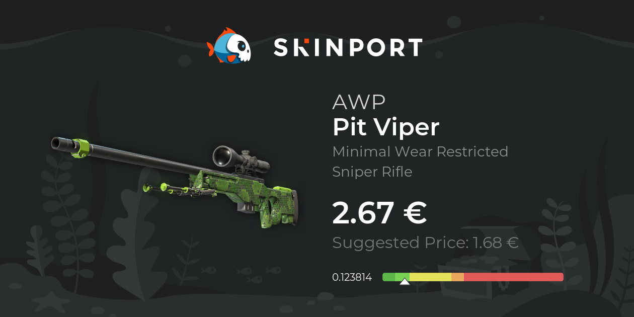 AWP | Pit Viper (Minimal Wear) - Counter-Strike 2 - Skinport