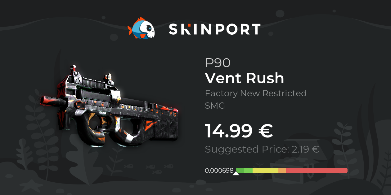 P90 | Vent Rush (Factory New) - CS:GO - Skinport