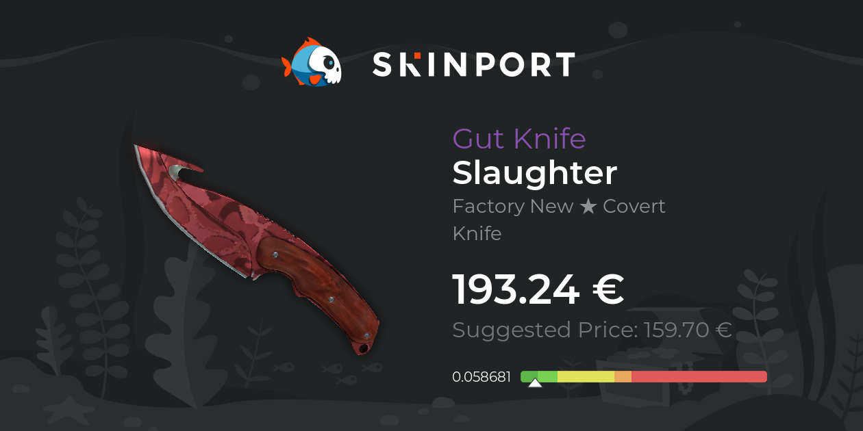 Gut Knife | Slaughter (Factory New) - Counter-Strike 2 - Skinport