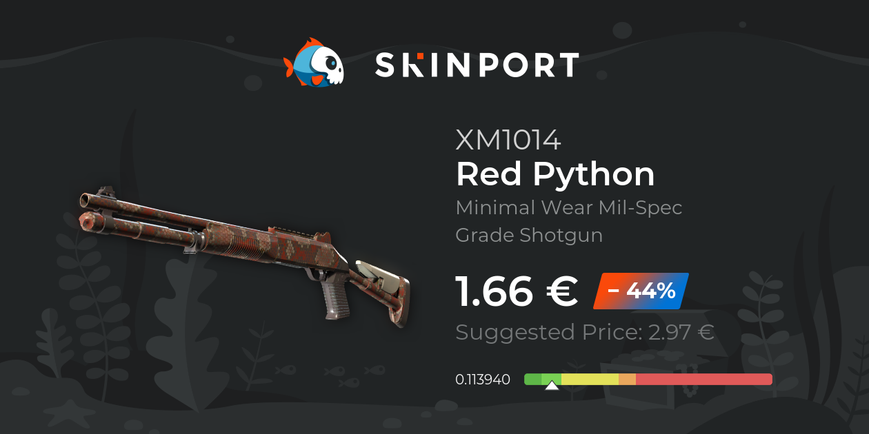 XM1014 | Red Python (Minimal Wear) - Counter-Strike 2 - Skinport