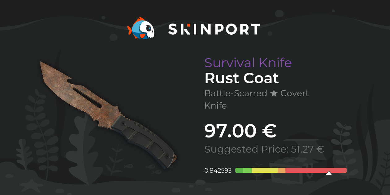 Survival Knife | Rust Coat (Battle-Scarred) - Counter-Strike 2 - Skinport