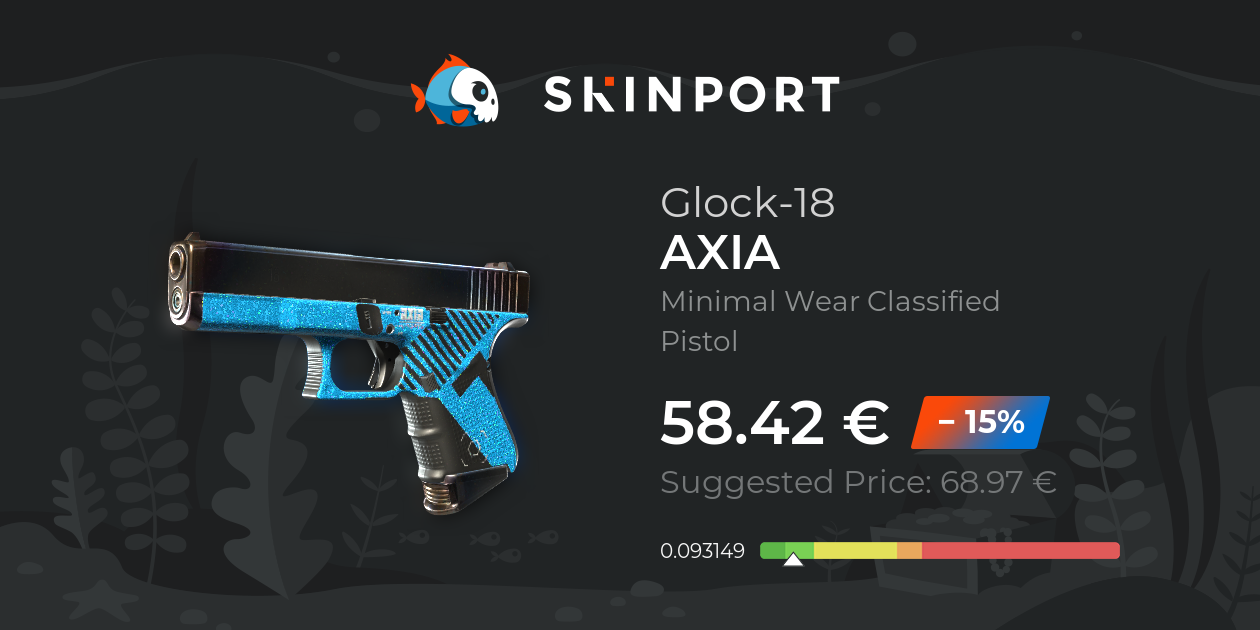 Glock-18 | AXIA (Minimal Wear) - Counter-Strike 2 - Skinport