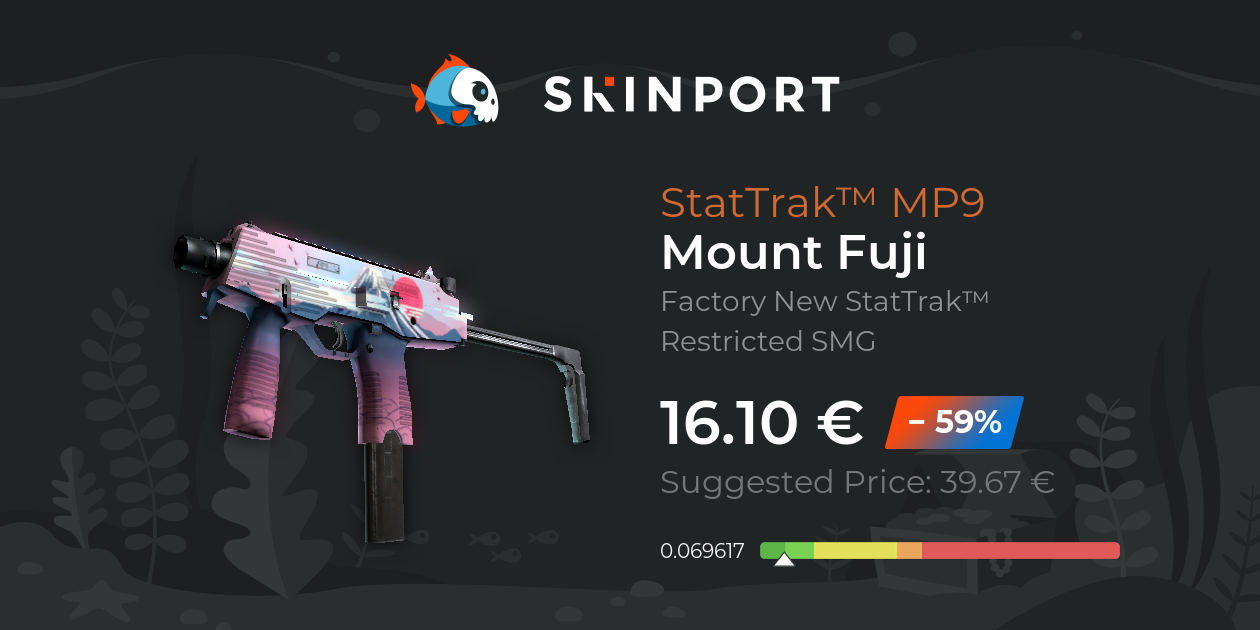 StatTrak™ MP9 | Mount Fuji (Factory New) - Counter-Strike 2 - Skinport