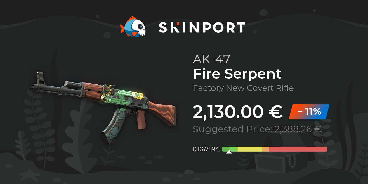 AK-47 | Fire Serpent (Factory New) - Counter-Strike 2 - Skinport