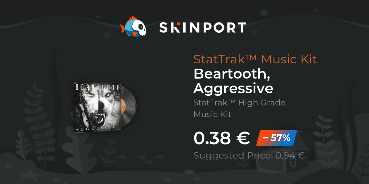 StatTrak™ Music Kit | Beartooth, Aggressive - Counter-Strike 2 - Skinport