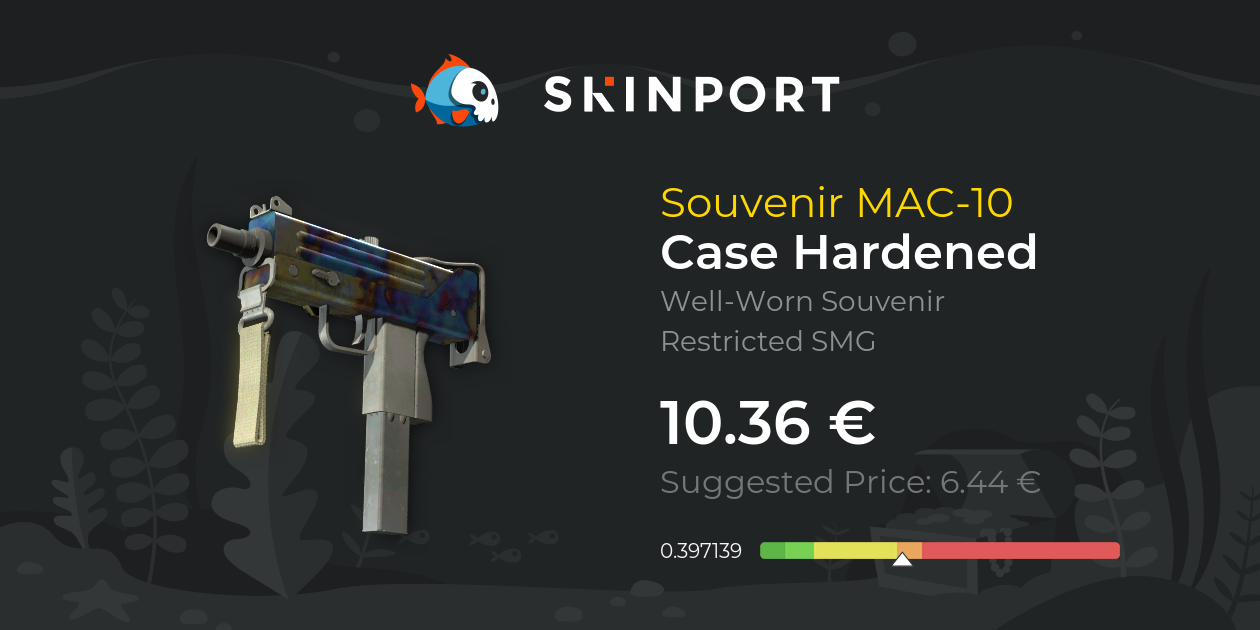 Souvenir MAC-10 | Case Hardened (Well-Worn) - Counter-Strike 2 - Skinport