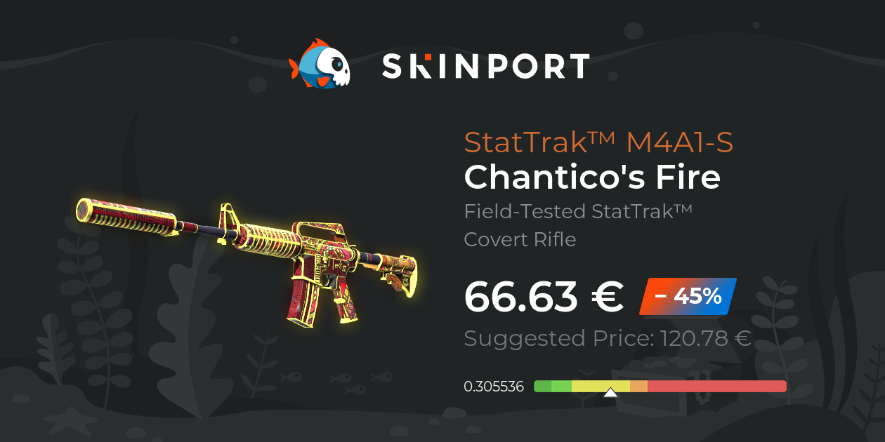 StatTrak™ M4A1-S | Chantico's Fire (Field-Tested) - Counter-Strike 2 ...