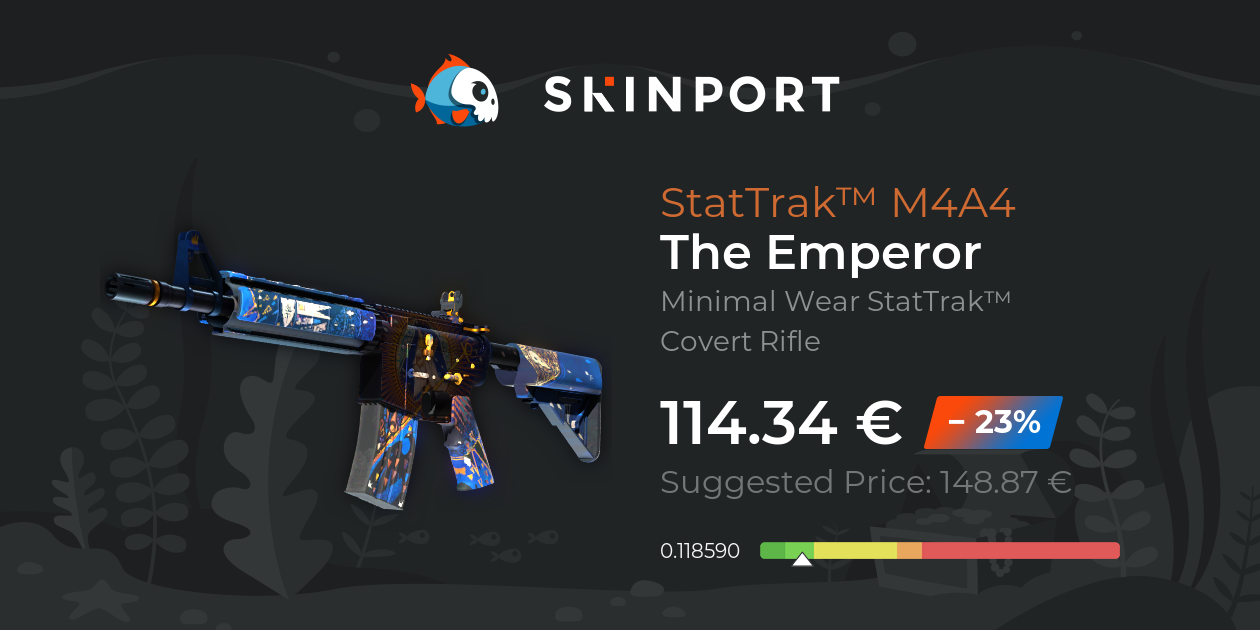 StatTrak™ M4A4 | The Emperor (Minimal Wear) - Counter-Strike 2 - Skinport