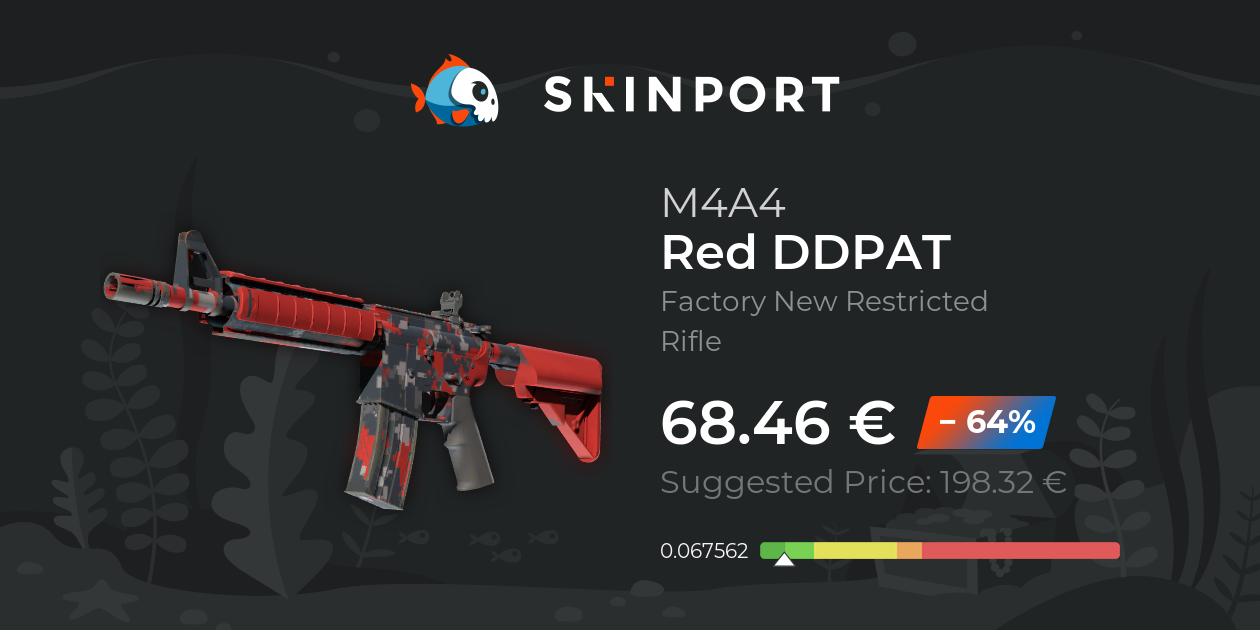 M4A4 | Red DDPAT (Factory New) - Counter-Strike 2 - Skinport