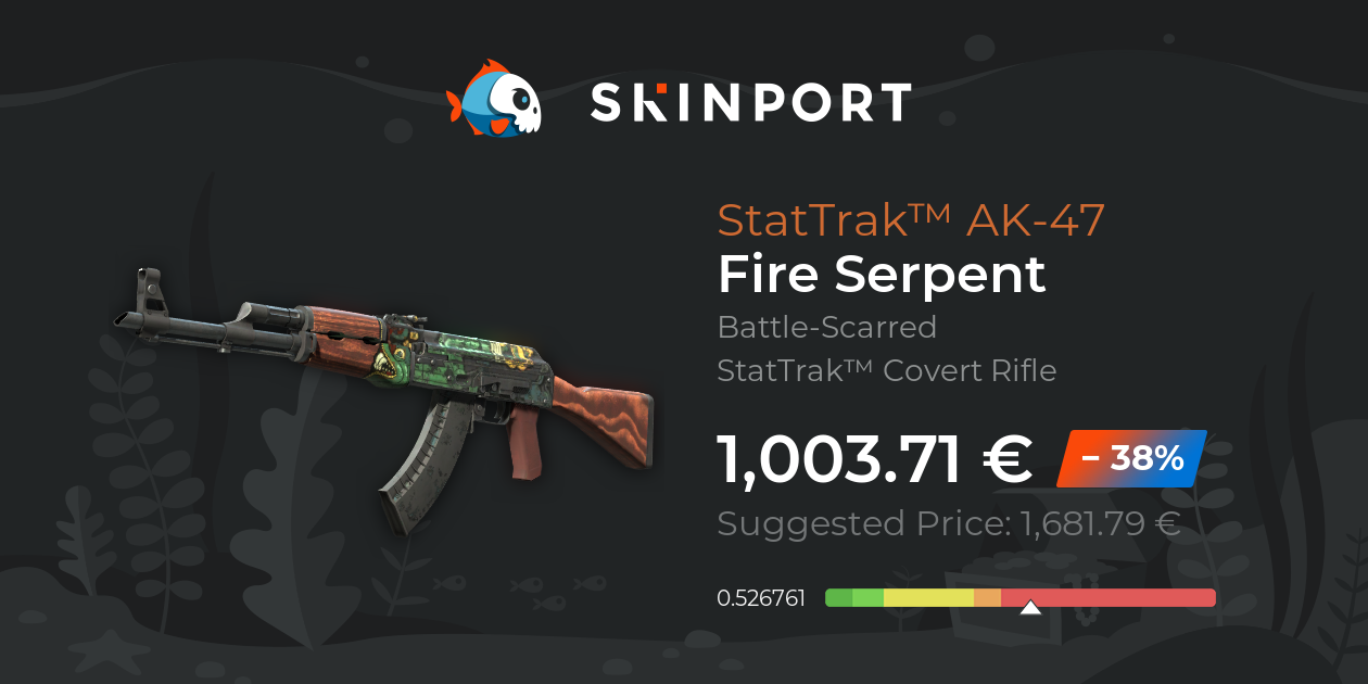 StatTrak™ AK-47 | Fire Serpent (Battle-Scarred) - Counter-Strike 2 ...