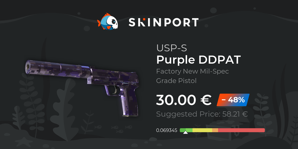 USP-S | Purple DDPAT (Factory New) - Counter-Strike 2 - Skinport