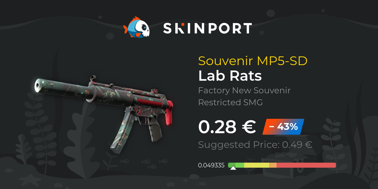 Souvenir MP5-SD | Lab Rats (Factory New) - Counter-Strike 2 - Skinport