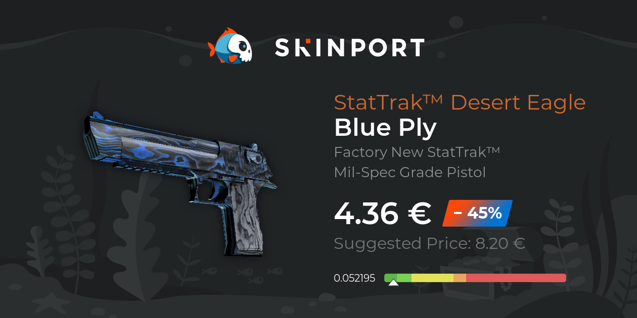 StatTrak™ Desert Eagle | Blue Ply (Factory New) - CS:GO - Skinport