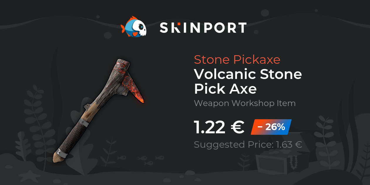 Volcanic Stone Pick Axe - Rust - Skinport