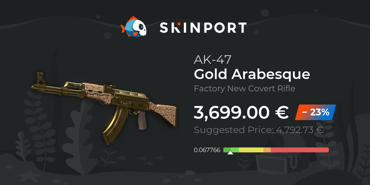 AK-47 | Gold Arabesque (Factory New) - Counter-Strike 2 - Skinport