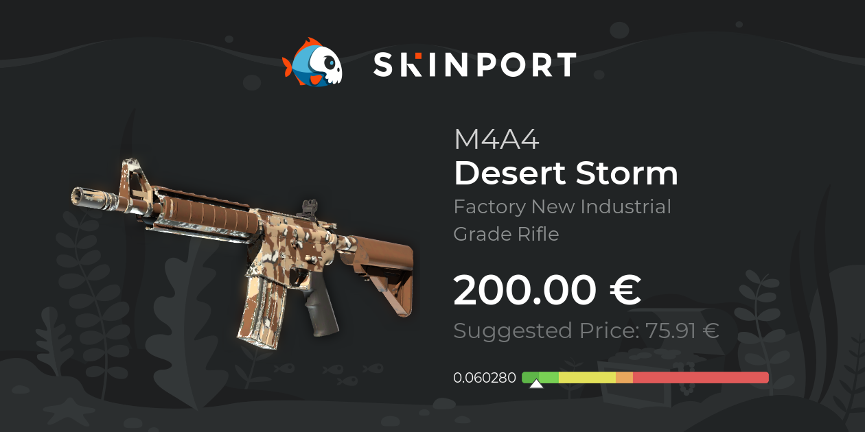 M4A4 | Desert Storm (Factory New) - Counter-Strike 2 - Skinport