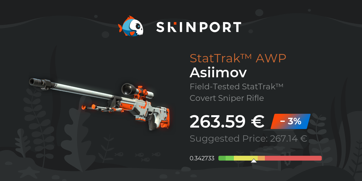 StatTrak™ AWP | Asiimov (Field-Tested) - Counter-Strike 2 - Skinport