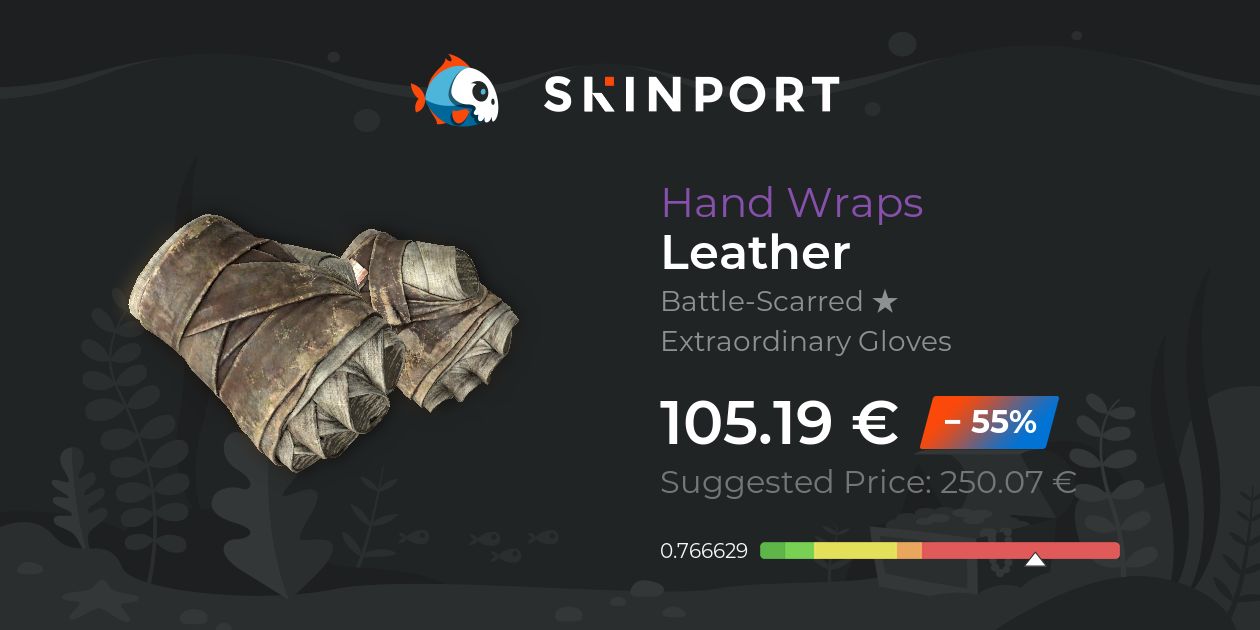 Hand Wraps | Leather (Battle-Scarred) - CS:GO - Skinport