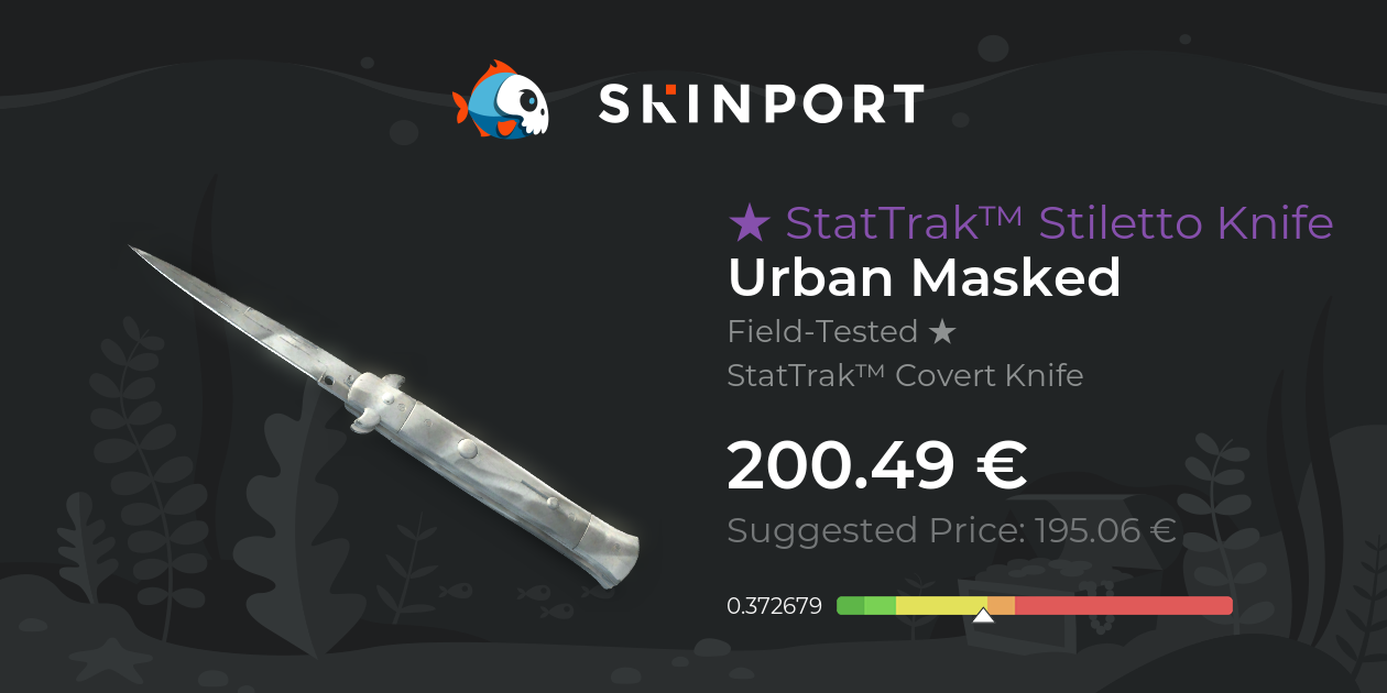StatTrak™ Stiletto Knife | Urban Masked (Field-Tested) - Counter-Strike ...