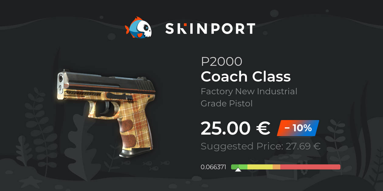 P2000 | Coach Class (Factory New) - Counter-Strike 2 - Skinport