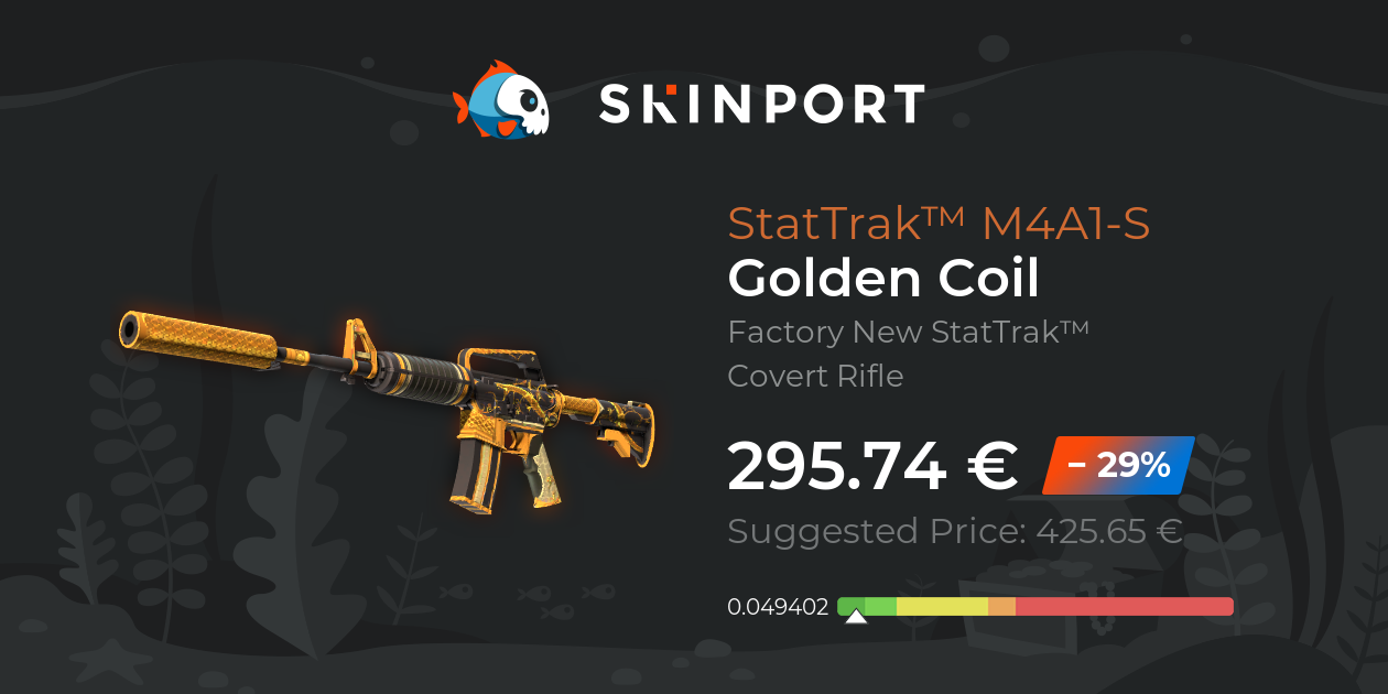 StatTrak™ M4A1-S | Golden Coil (Factory New) - Counter-Strike 2 - Skinport