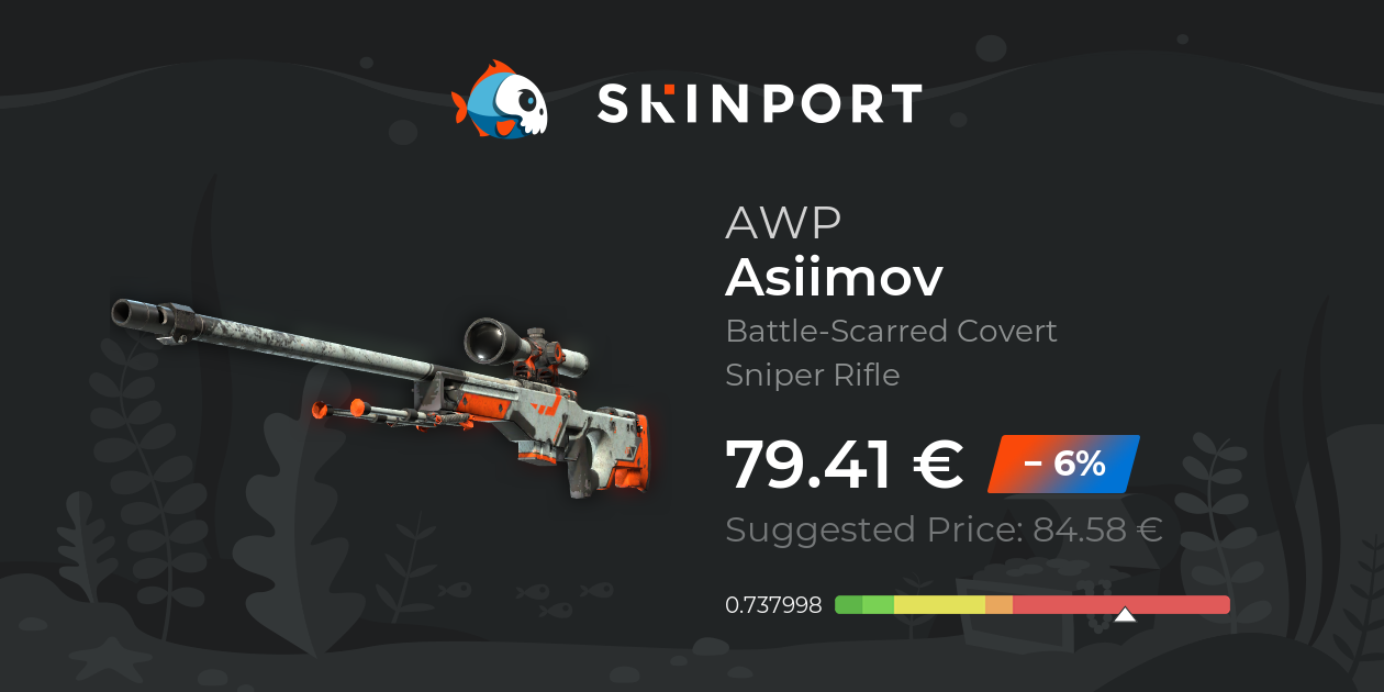 AWP | Asiimov (Battle-Scarred) - Counter-Strike 2 - Skinport