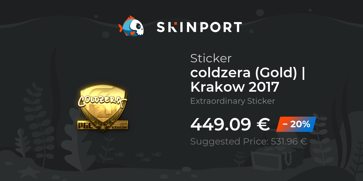 Sticker | coldzera (Gold) | Krakow 2017 - Counter-Strike 2 - Skinport