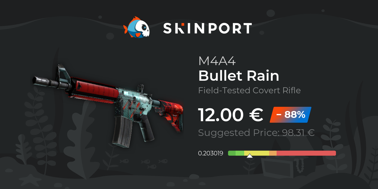 M4A4 | Bullet Rain (Field-Tested) - Counter-Strike 2 - Skinport