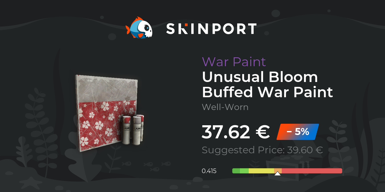 Unusual Bloom Buffed War Paint (Well-Worn) - Team Fortress 2 - Skinport