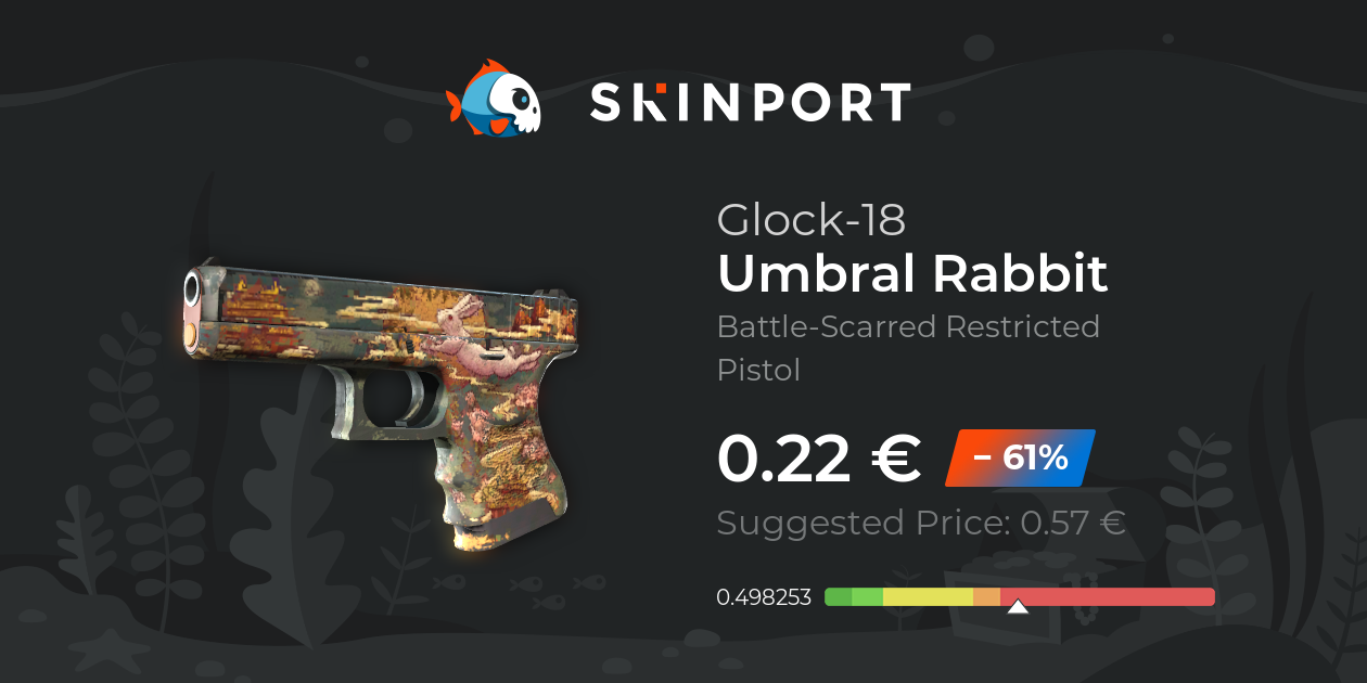 Glock-18 | Umbral Rabbit (Battle-Scarred) - Counter-Strike 2 - Skinport