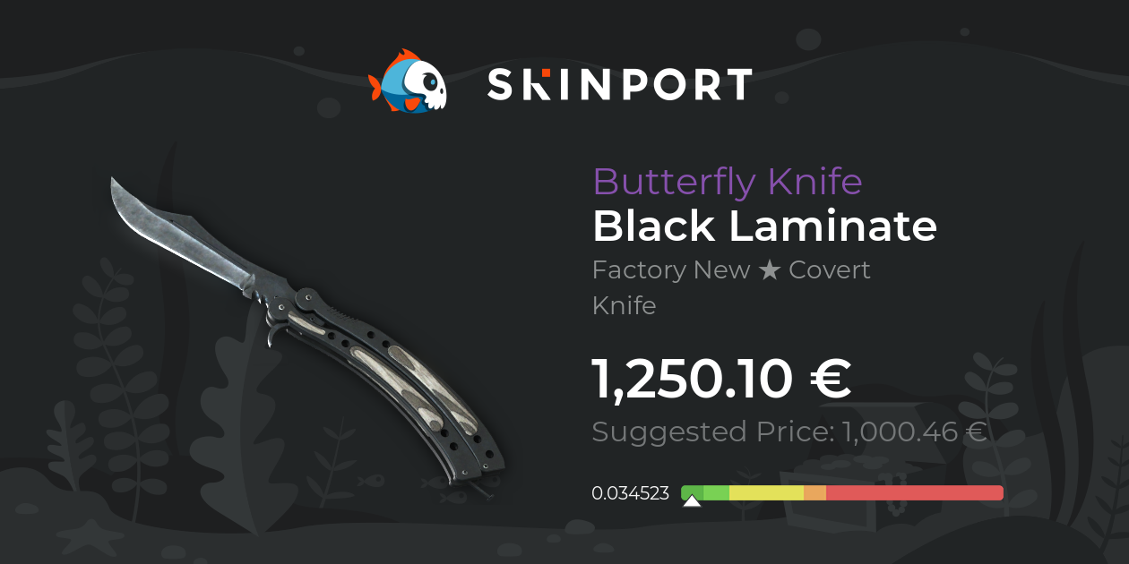 Butterfly Knife | Black Laminate (Factory New) - Counter-Strike 2 ...