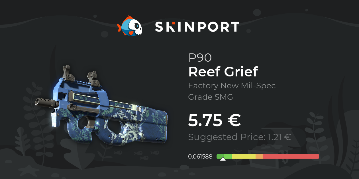 P90 | Reef Grief (Factory New) - Counter-Strike 2 - Skinport