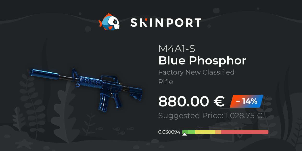 M4A1-S | Blue Phosphor (Factory New) - Counter-Strike 2 - Skinport