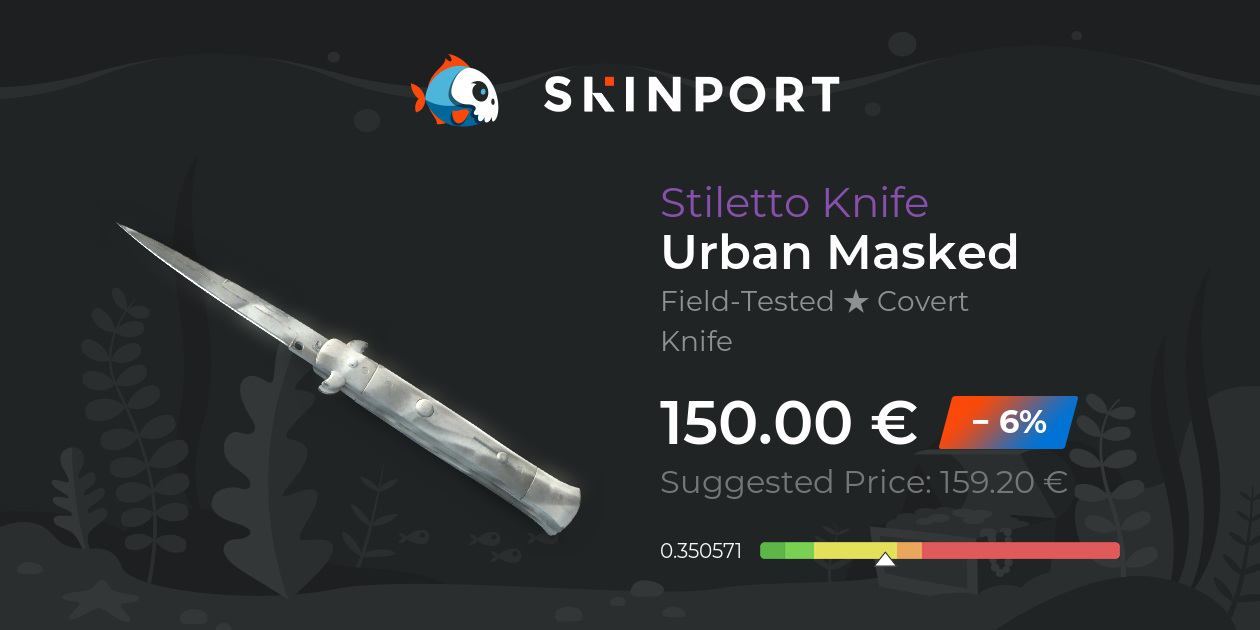 Stiletto Knife | Urban Masked (Field-Tested) - Counter-Strike 2 - Skinport