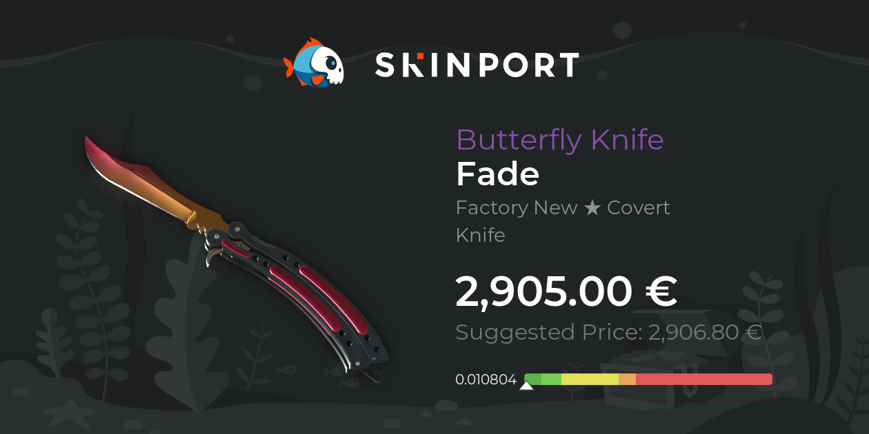 Butterfly Knife | Fade (Factory New) - Counter-Strike 2 - Skinport