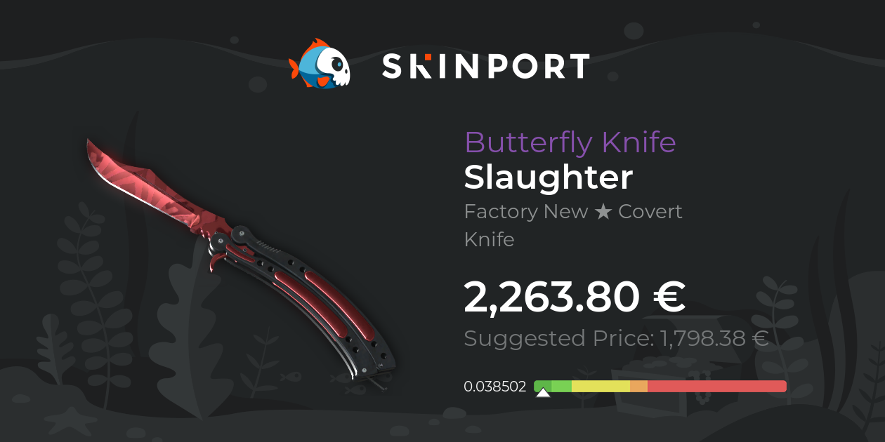 Butterfly Knife | Slaughter (Factory New) - Counter-Strike 2 - Skinport