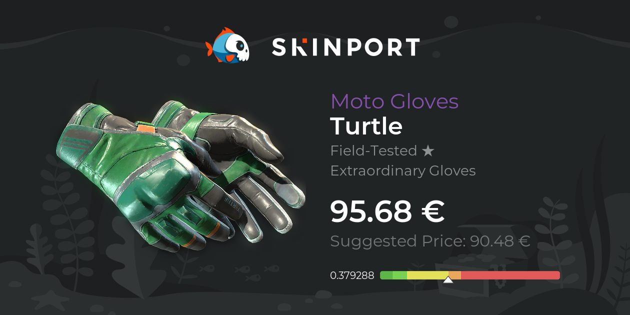 Moto Gloves | Turtle (Field-Tested) - Counter-Strike 2 - Skinport