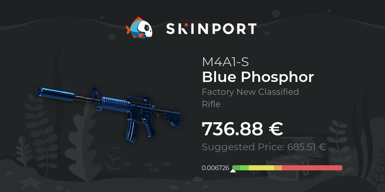 M4A1-S | Blue Phosphor (Factory New) - Counter-Strike 2 - Skinport