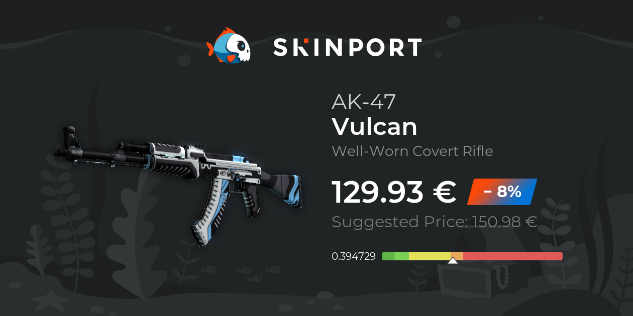 AK-47 | Vulcan (Well-Worn) - CS2 - Skinport