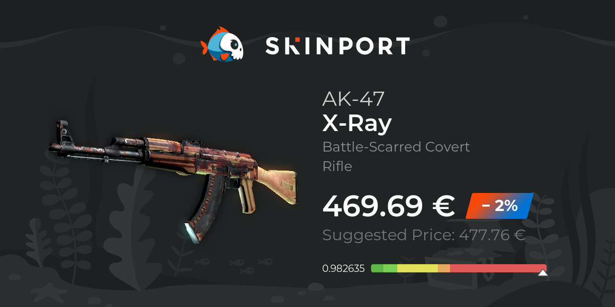 AK-47 | X-Ray (Battle-Scarred) - CS2 - Skinport