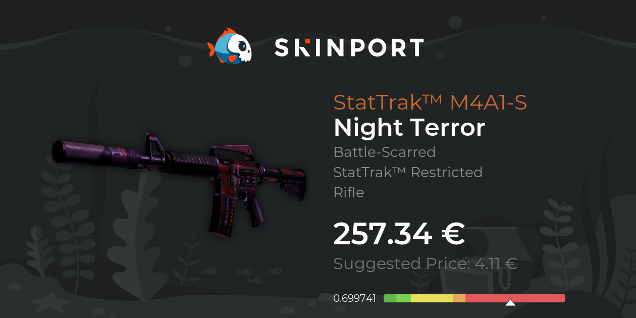 StatTrak™ M4A1-S | Night Terror (Battle-Scarred) - CS:GO - Skinport