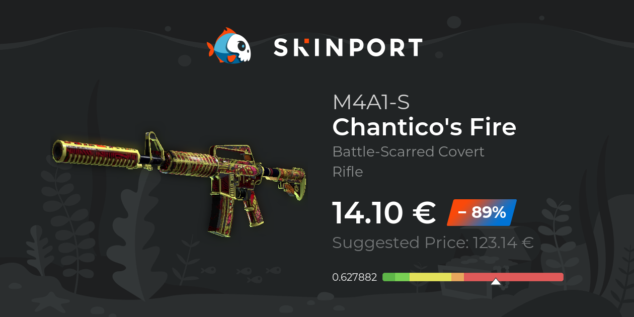 M4A1-S | Chantico's Fire (Battle-Scarred) - Counter-Strike 2 - Skinport