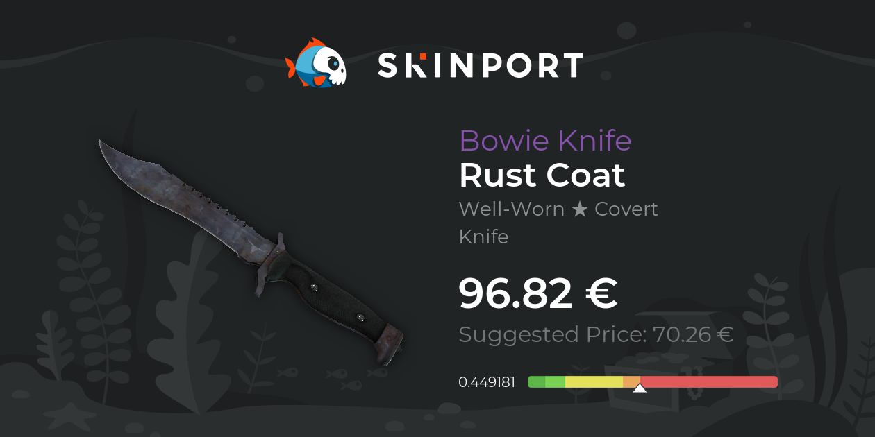 Bowie Knife | Rust Coat (Well-Worn) - Counter-Strike 2 - Skinport