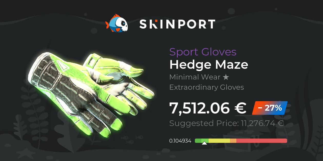 Sport Gloves | Hedge Maze (Minimal Wear) - Counter-Strike 2 - Skinport