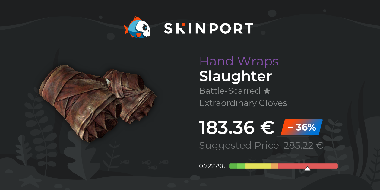 Hand Wraps | Slaughter (Battle-Scarred) - CS2 - Skinport